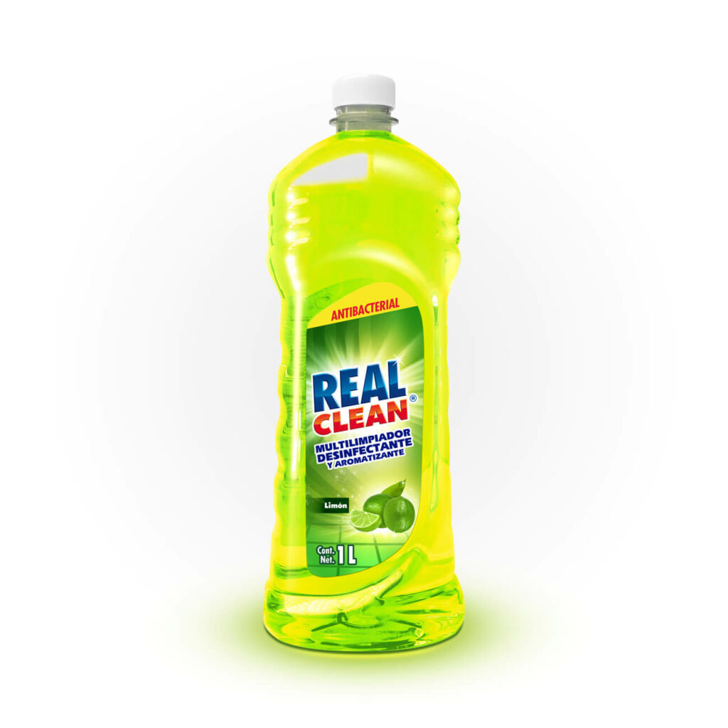 Real Clean Multilimpiador Desinfectante y Aromatizante Limón 1L